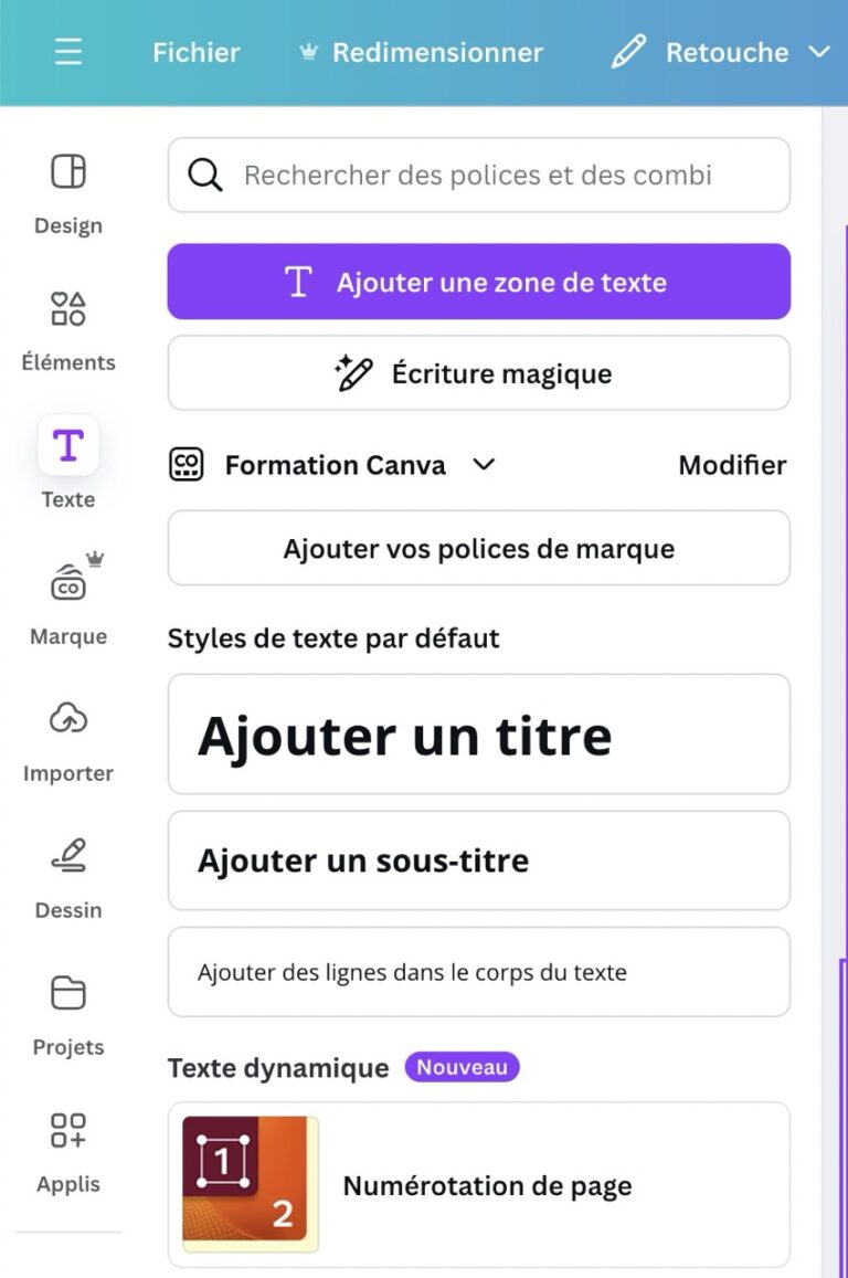 Ajouter des numéros de page automatiquement sur Canva - TUTO
