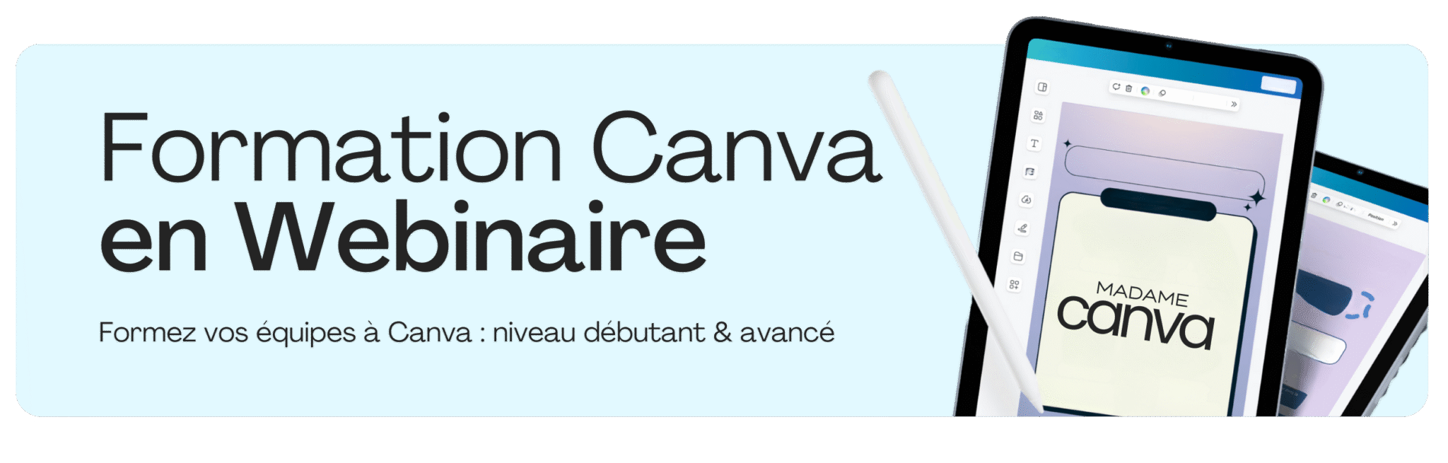 Webinaire Canva : Formez vos équipes à créer des visuels pros.